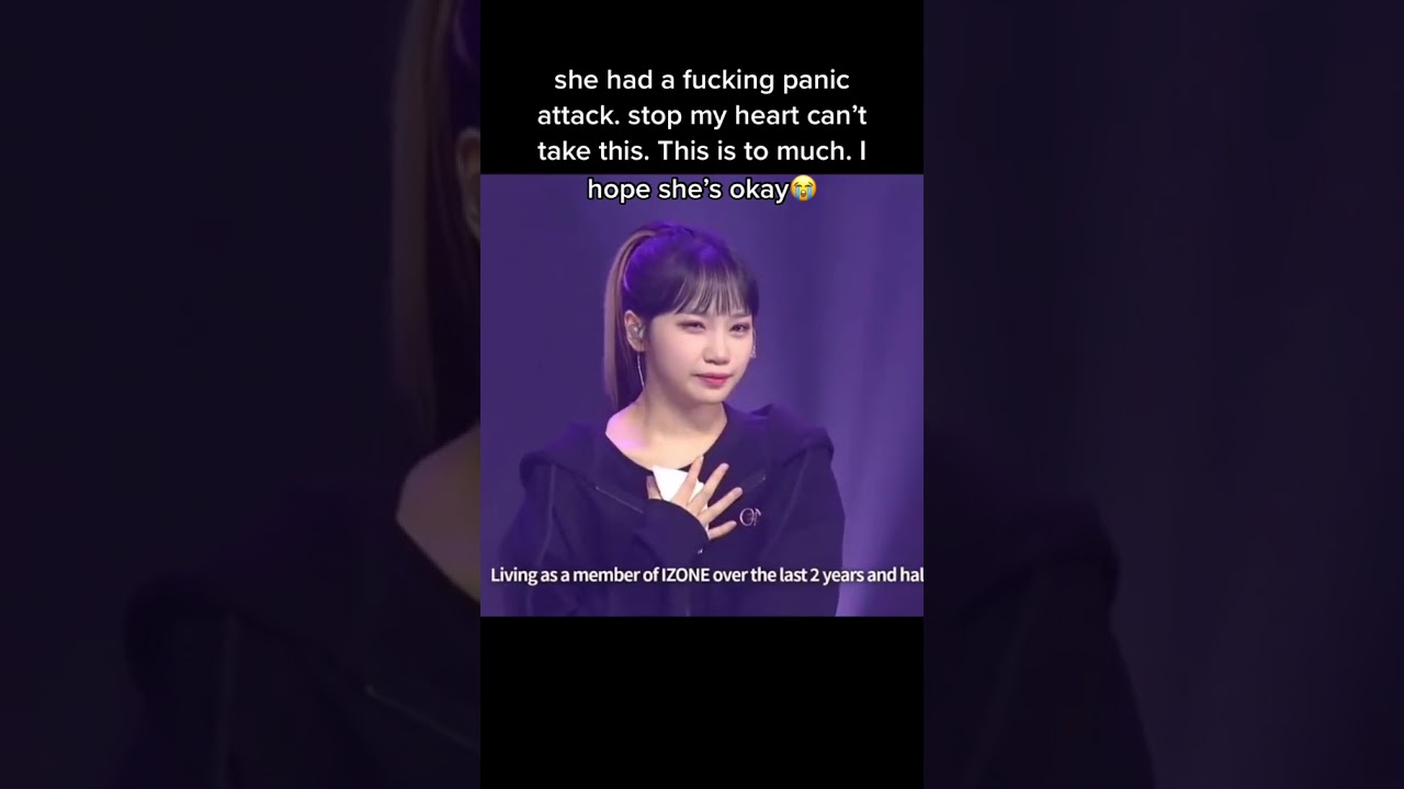 Iz*One Chaewon almost had a Panic Attack in One the Story Online Concert