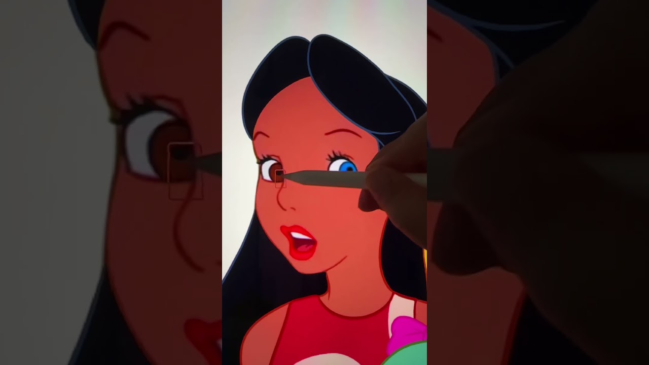 Alice’s art transformation #disney #art #digitalart #glowup #shorts #teamzita