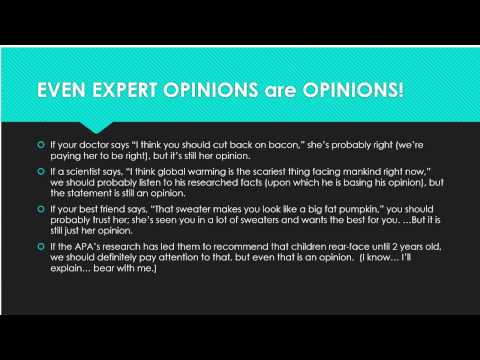 Fact vs. Opinion Video Lecture -- Swanberg LSCC