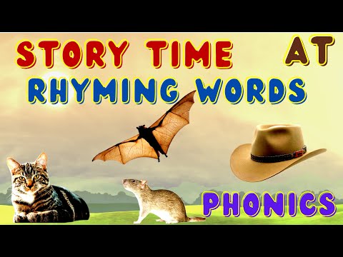 Rhyming Words | Story Time | Learn Simple English | Phonics |AT Words | Toddlers |KG |Reading Skills