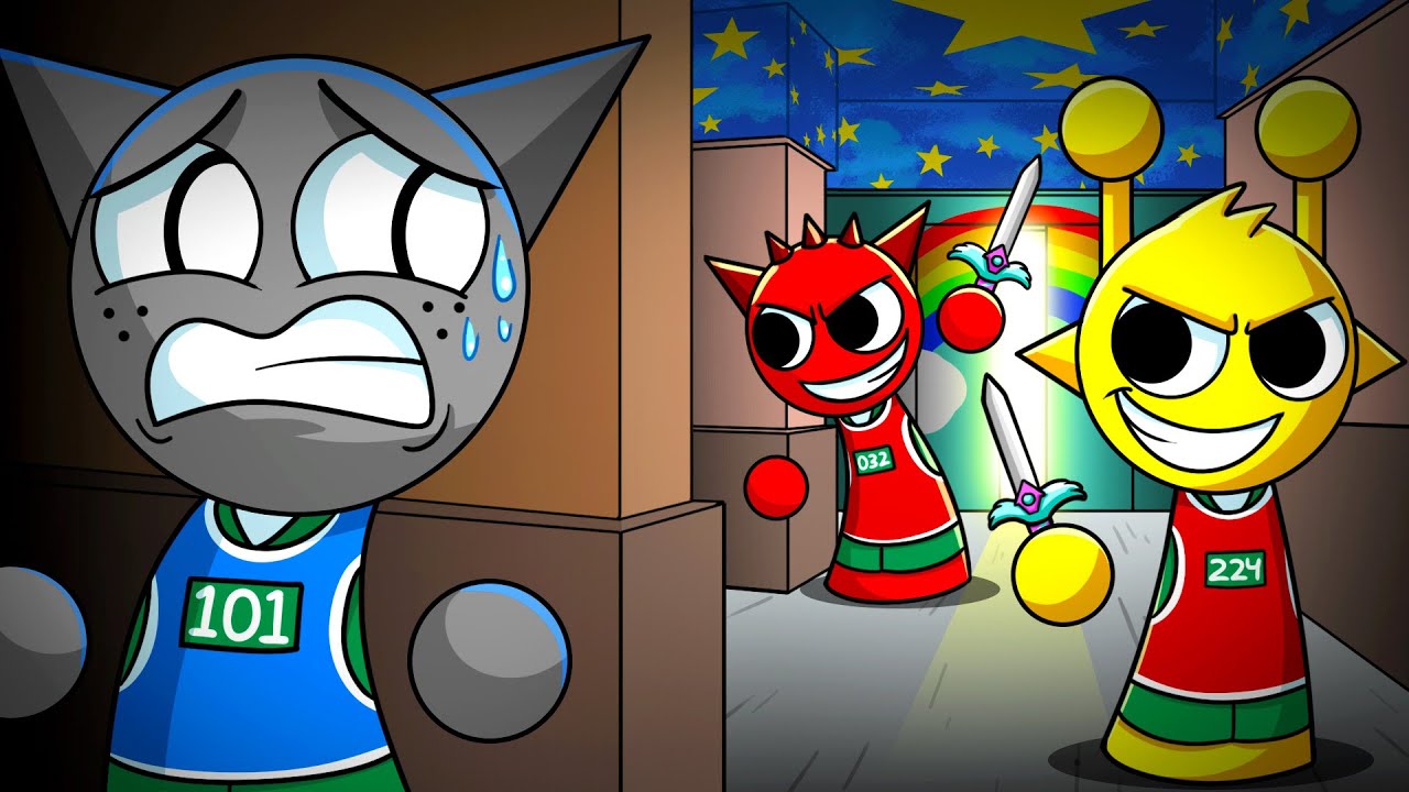 SQUID GAME: HIDE & SEEK! (Cartoon Animation)