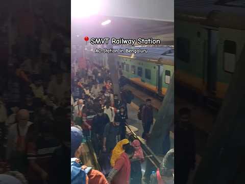 SMVT Railway Station Bengaluru 🚈 #smvt #railwaystation #indianrailways #station #bengaluru #travel