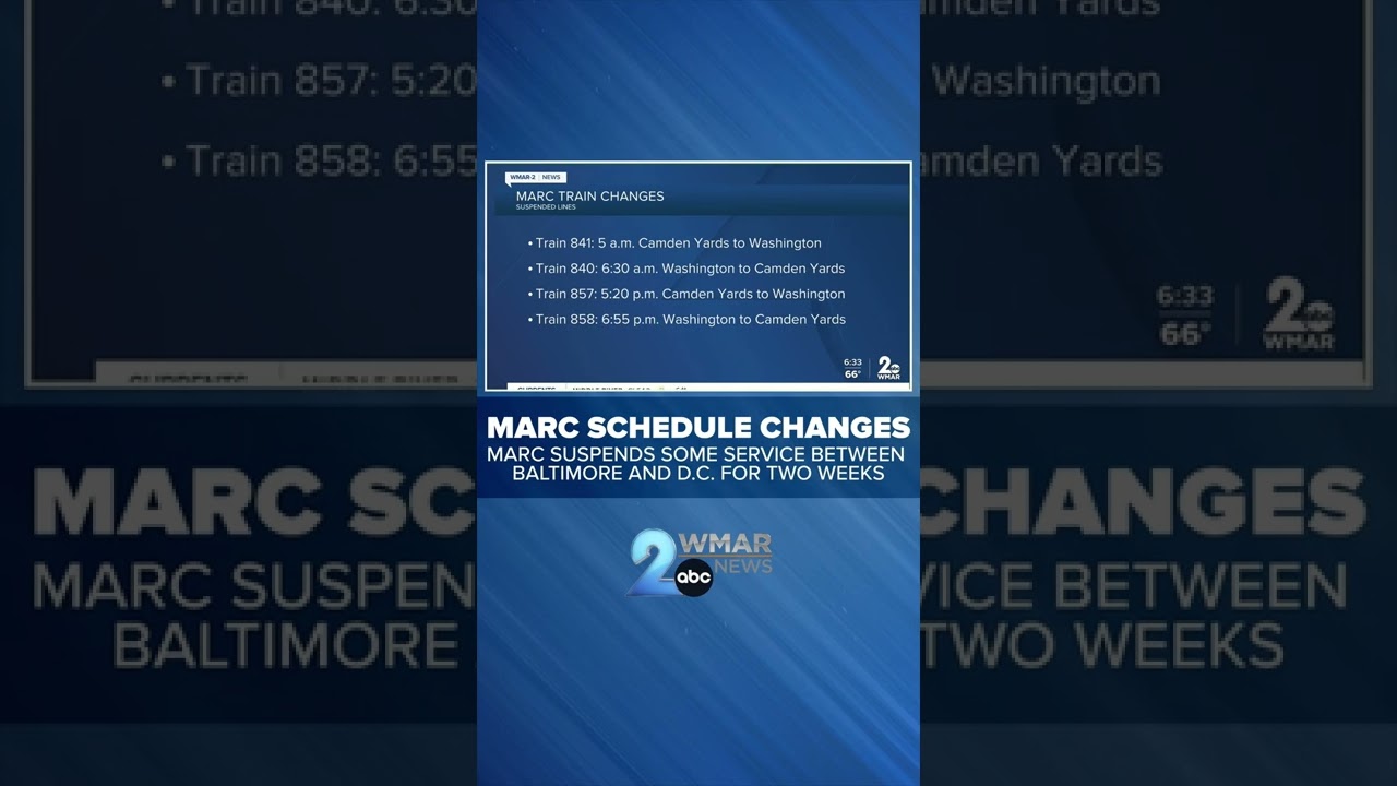 MARC Schedule Changes