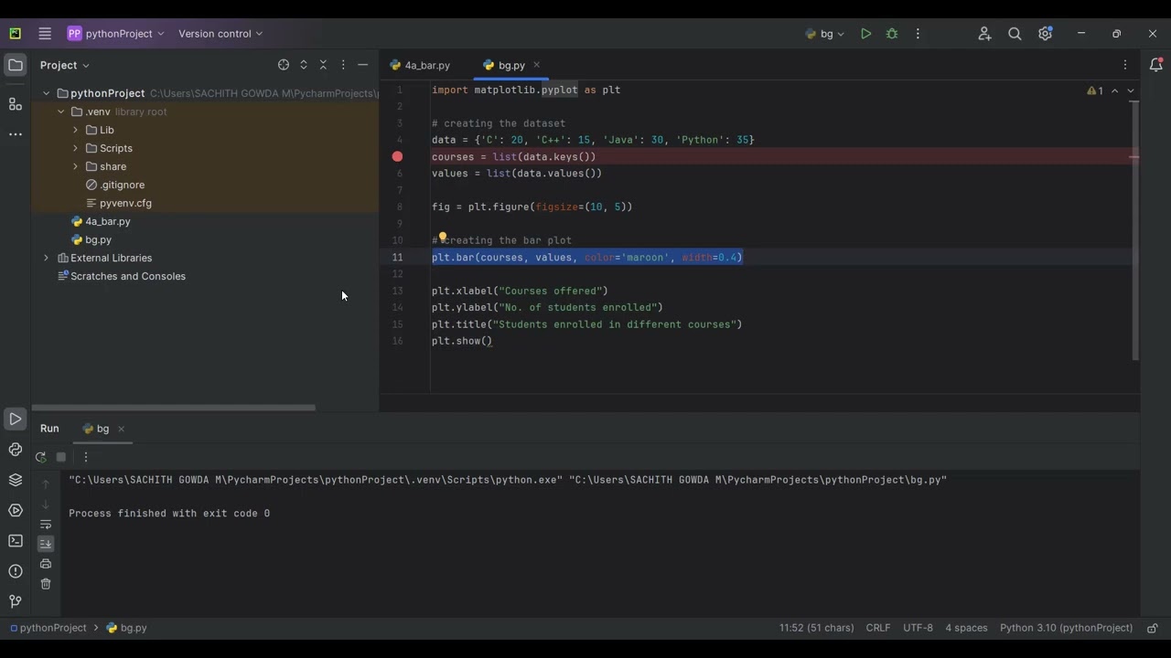 Data Visualization with Python (BCS358D)--Program 4A