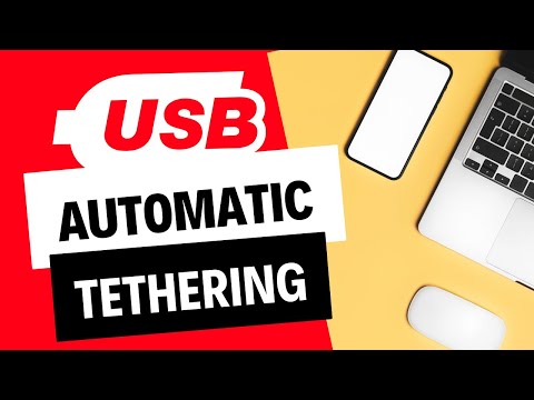 How to set Android mobile to automatic USB tethering