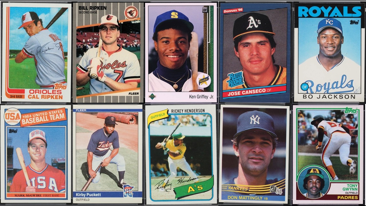 The 20 Most Valuable Baseball Cards From the 1980s