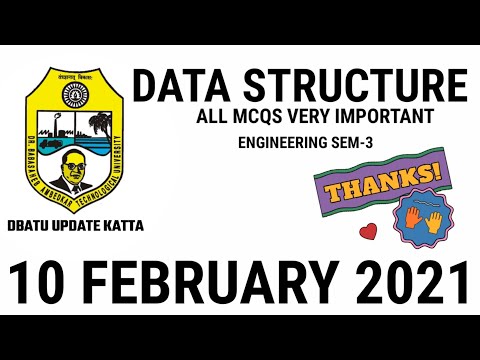 Data Structure MCQ Engineering Sem-3 || Sanfoundry DS Mcqs pdf download