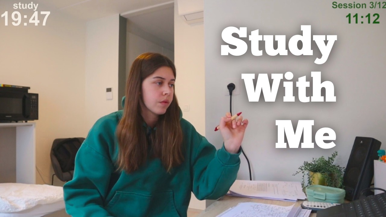 LIVE 2 HOURS Study With Me (50 min study + 10 break)