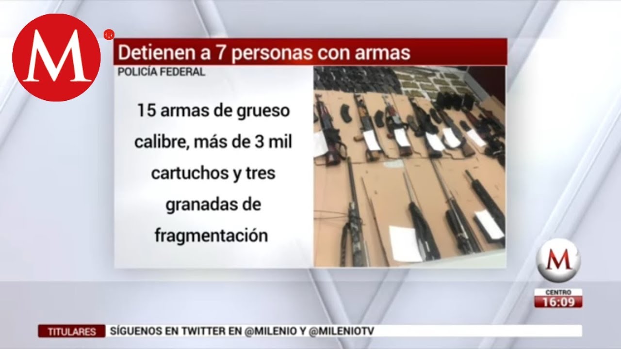 PF detiene a 7 personas con armas