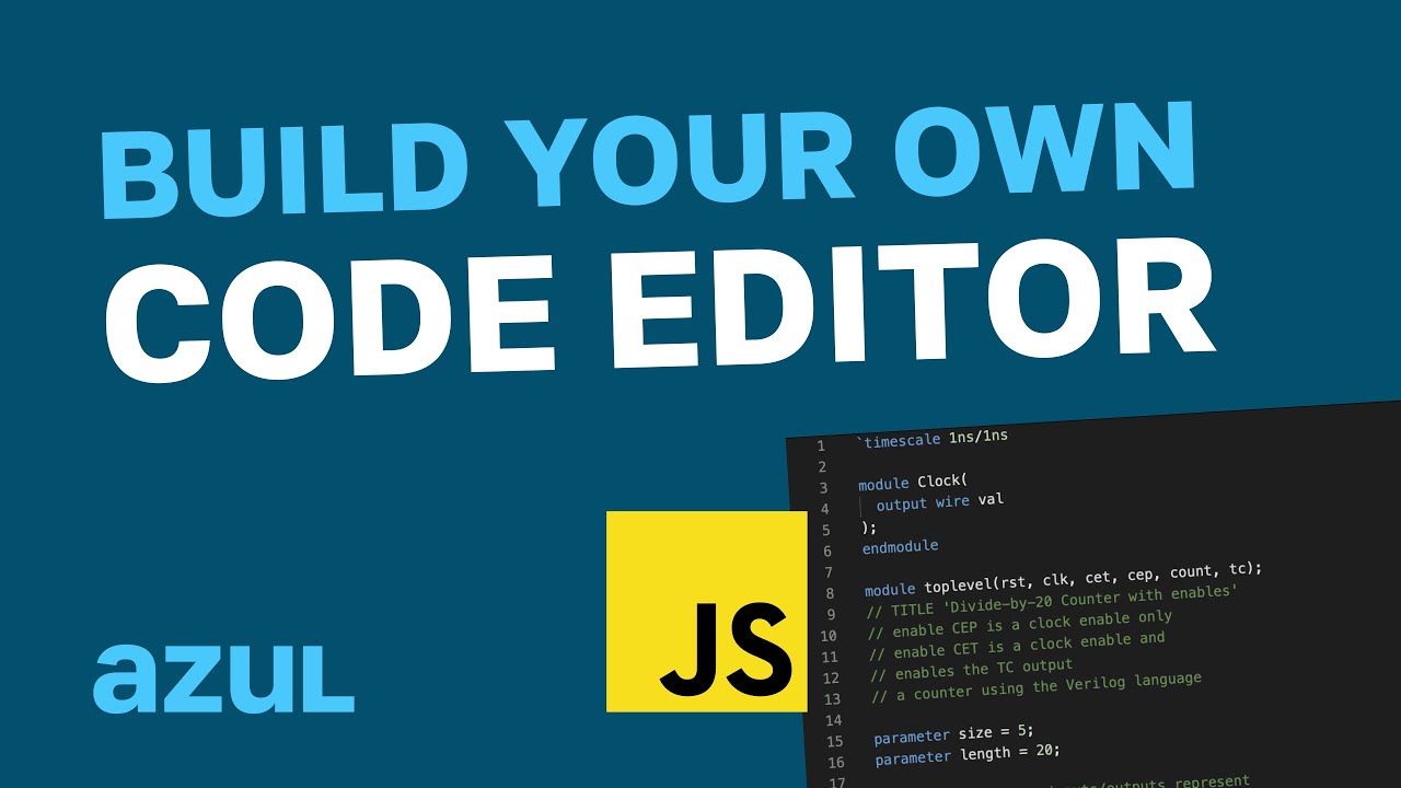 JavaScript - 3 Ways to Build Your Own Code Editor