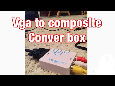 VGA to composite video  converter box review