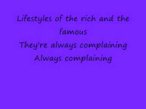 Lifestyles Of The Rich & Famous - Good Charlotte (Lyrics)