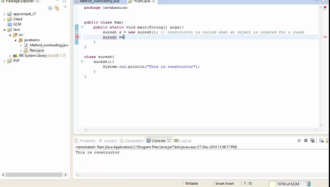 Constructor in java and constructor overloading in java