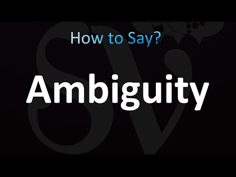How to Pronounce Ambiguity (correctly!)