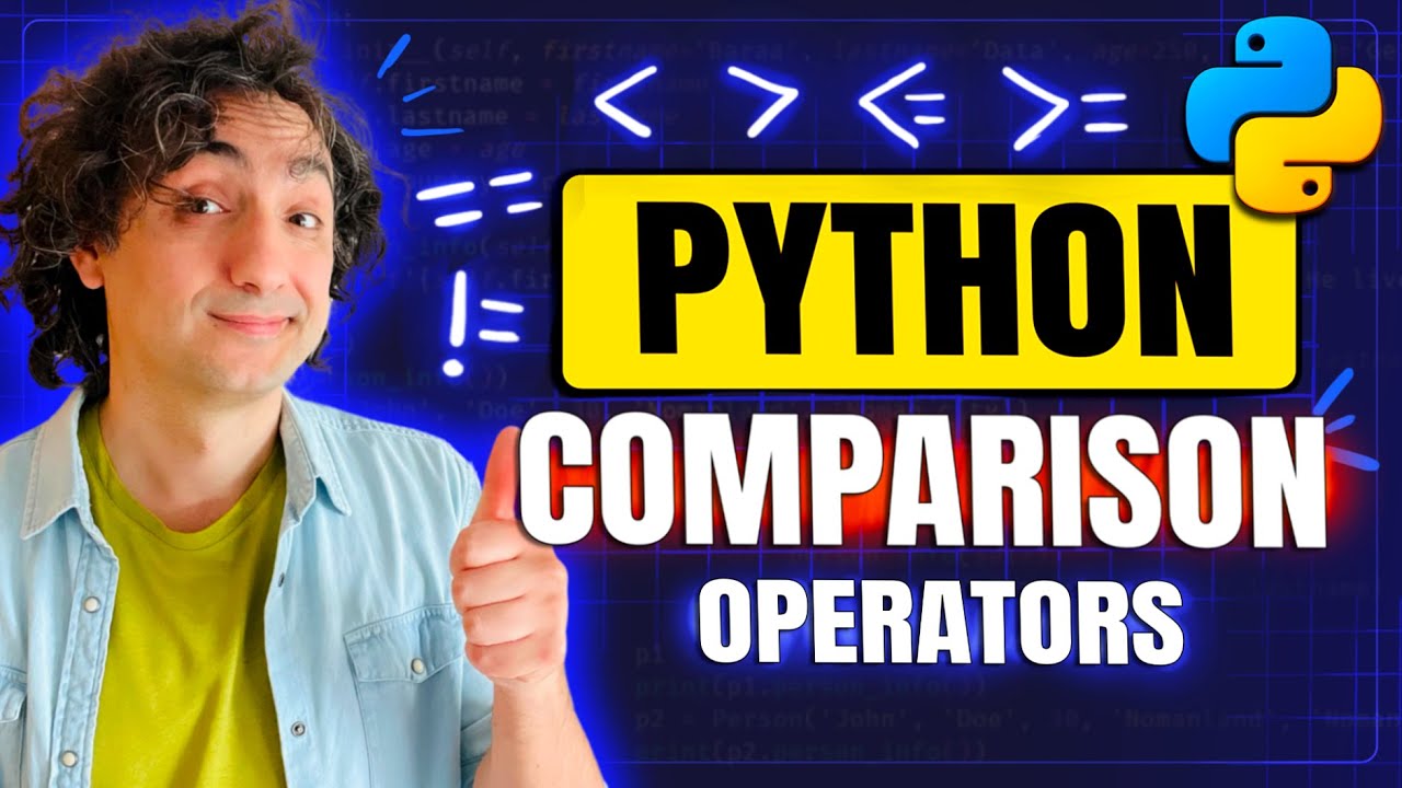 Python Comparison Operators (Visually Explained) | #Python Course 12