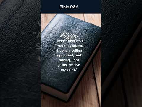 Bible Q&A #89: Who Was the First Christian Martyr? #shorts #biblestudy #biblequestions #bibletruth