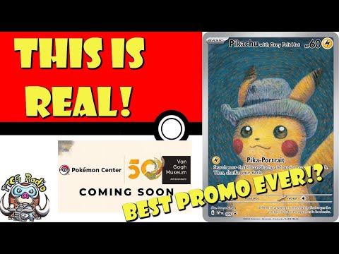 Pokémon TCG Van Gogh Museum Promo is REAL! Pikachu in Grey Felt Hat! (Pokemon TCG News)