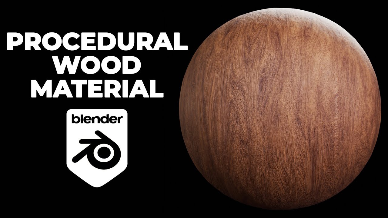 Wood material in Blender