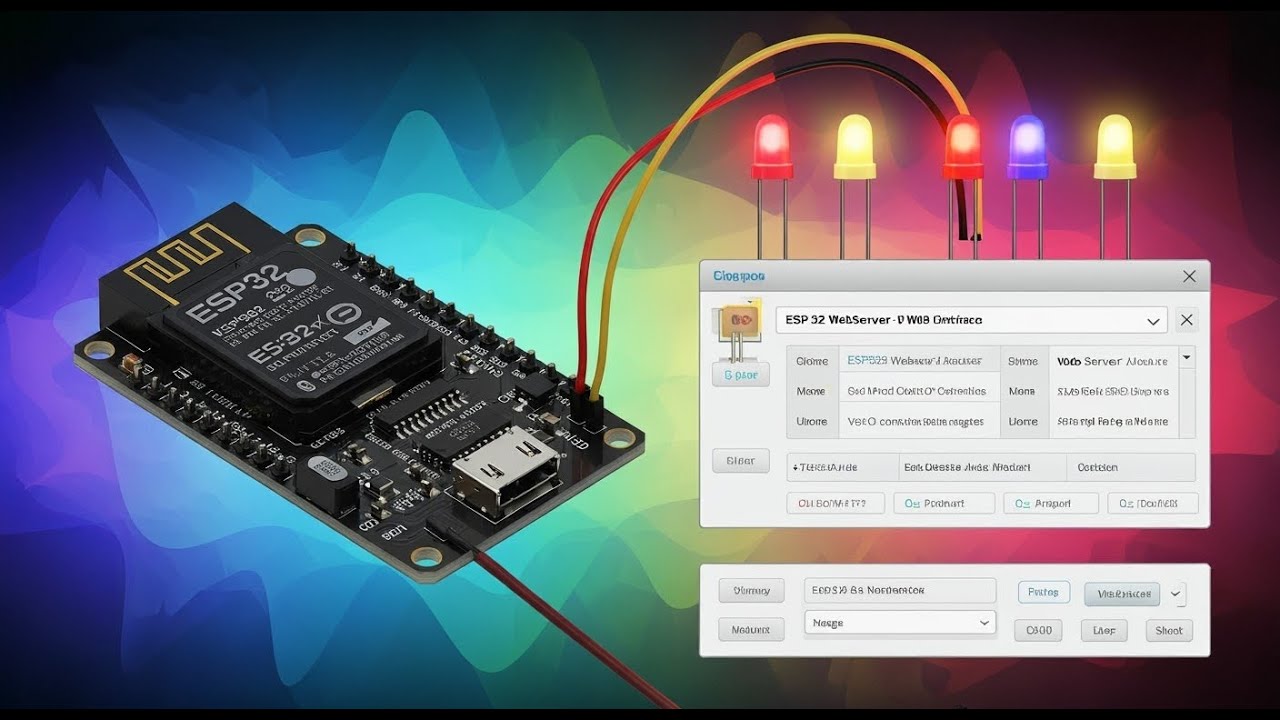 ESP32 Webserver: Control LEDs with Your Phone with in 5min