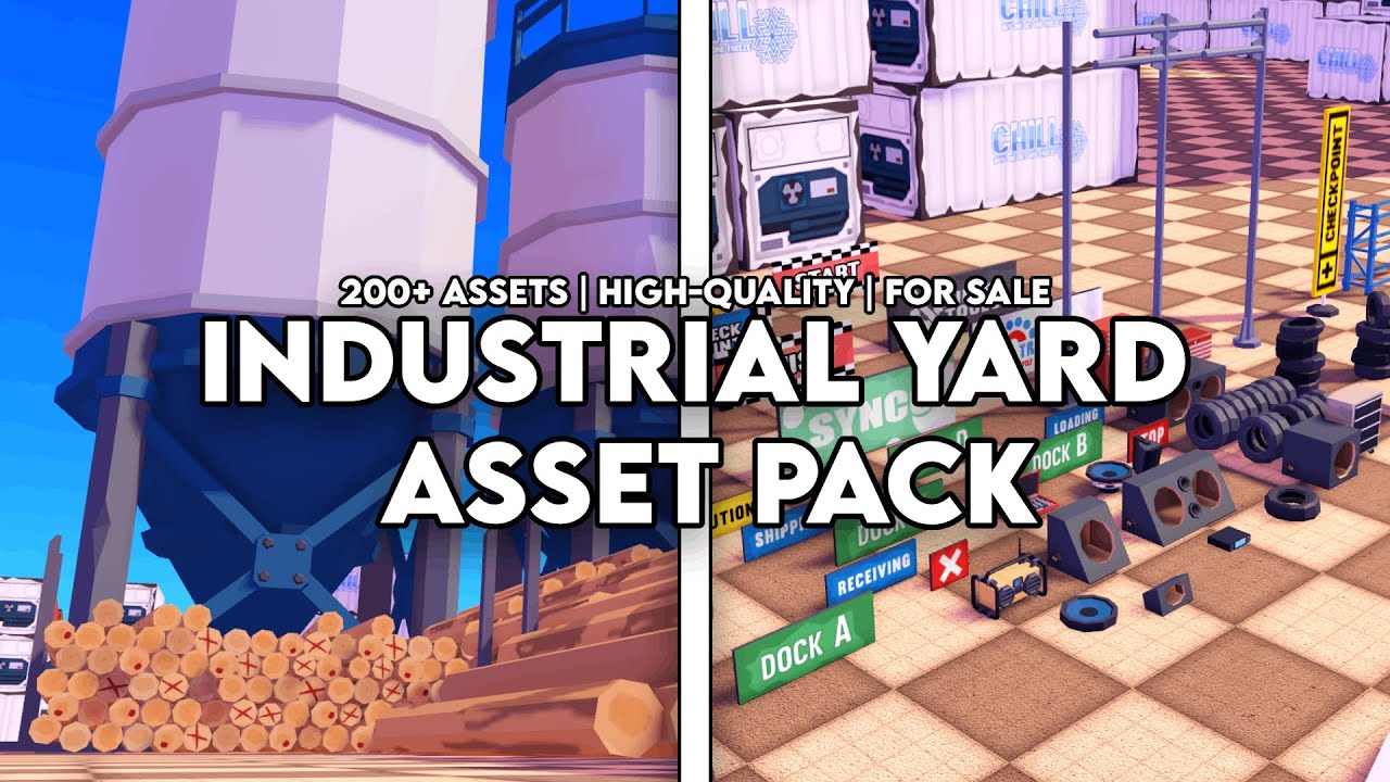 [FOR SALE] Industrial Yard Construction Site Asset Pack | Roblox Studio