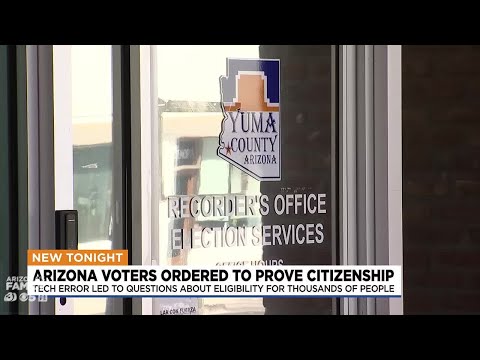 Arizona’s voter registration glitch forcing some to prove citizenship
