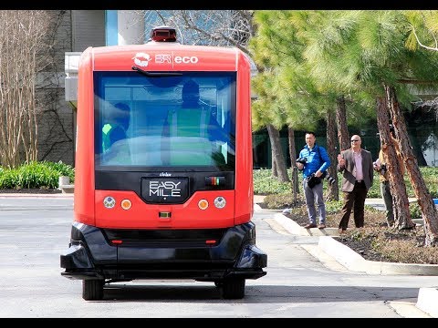 Who's at the wheel of this airport shuttle in San Jose?