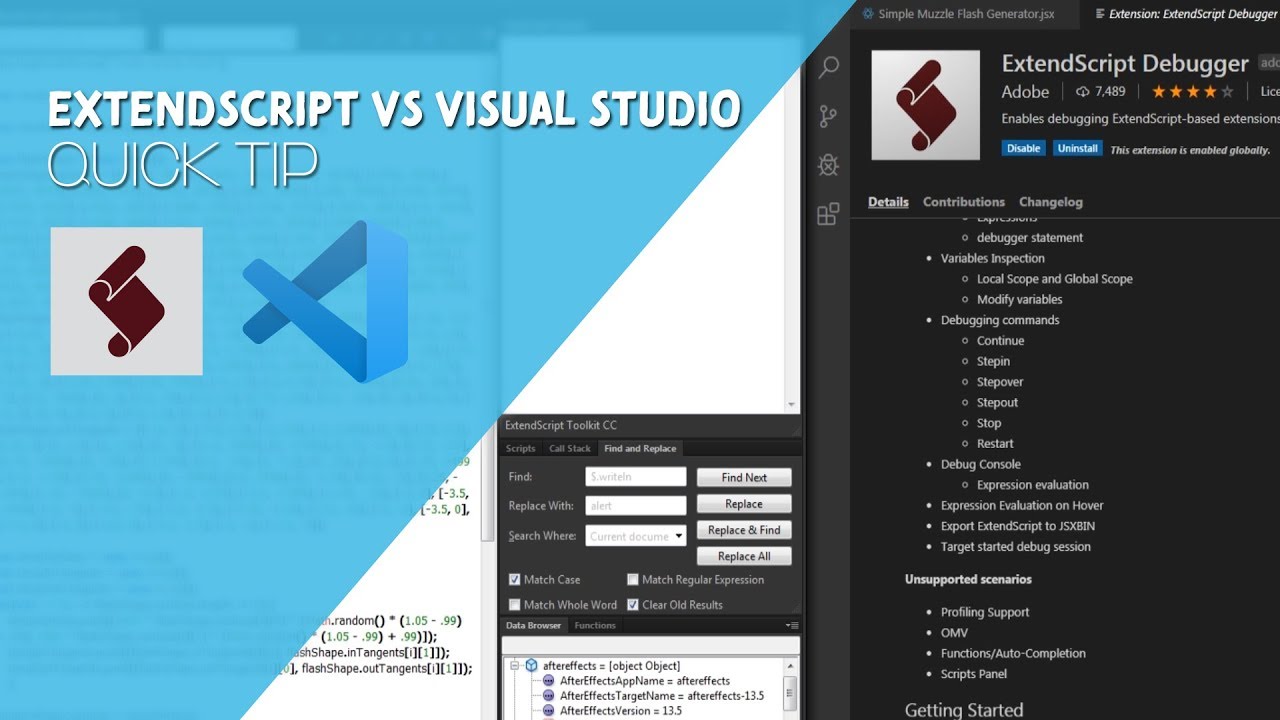 Adobe Scripting QuickTip - ExtendScript VS Visual Studio