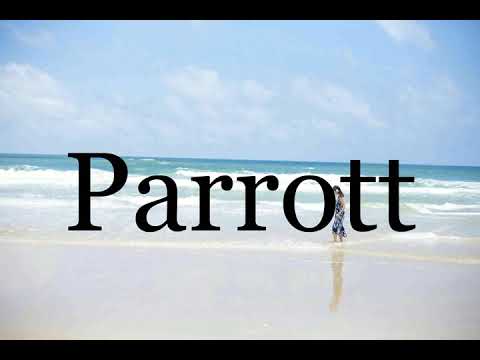 How To Pronounce Parrott🌈🌈🌈🌈🌈🌈Pronunciation Of Parrott