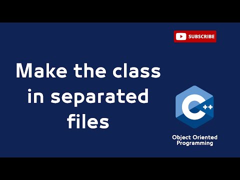 10 How to split the class to separate files in detail Object Oriented Programming - الورشه
