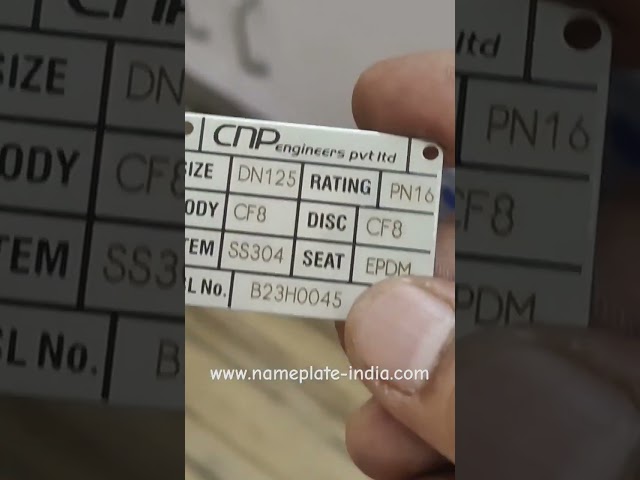 ALUMINIUM ANODISED CONTROL PANEL NAME PLATE LABELS - Name Plate ...