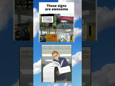 These signs are awesome #memes #funny #shorts