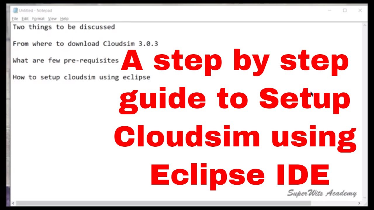 Cloudsim Tutorial: Install CloudSim using Eclipse IDE