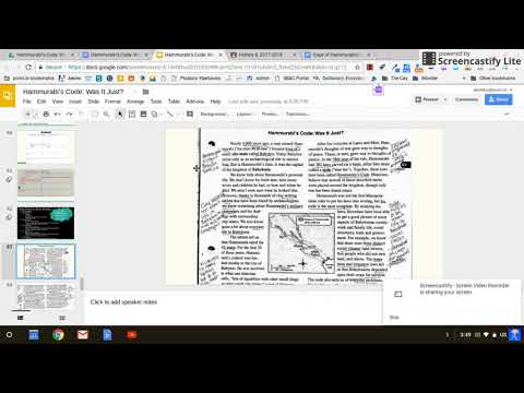 Video #3- Hammurabi's Code: Was It Just?