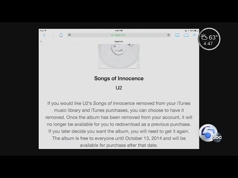 Apple releases tool to remove free U2 album