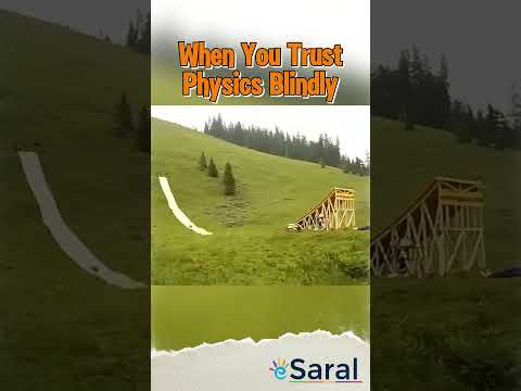 When You Trust Physics Blindly 😱 | Concept of Projectile Motion #physics #science #esaral #funny