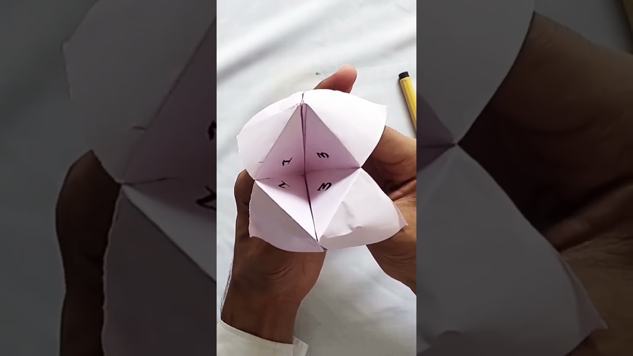 Master the Art of Origami Fortune Teller with These Simple Steps!#shorts #viral #trending