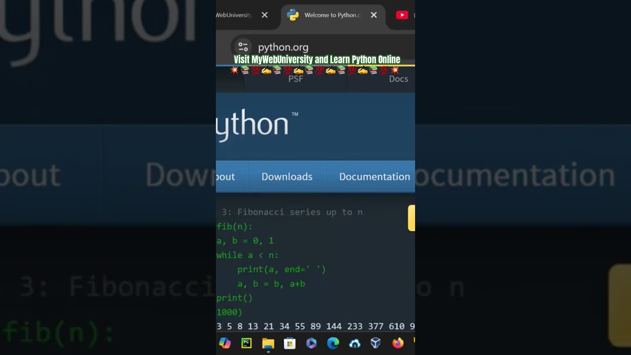 Visit MyWebUniversity and Learn Python Online