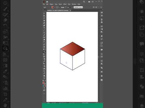 How to make a Cube in Illustrator (Easy Method) #short
