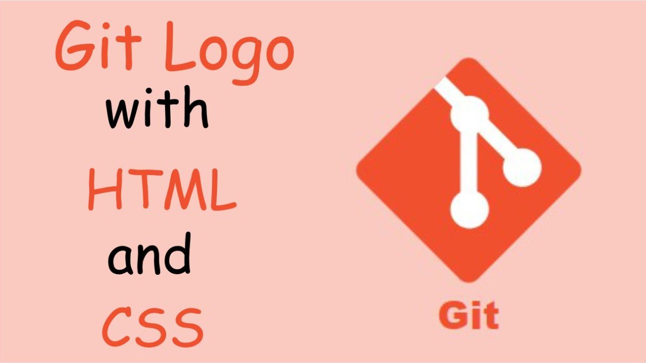 The Git Logo with HTML and CSS