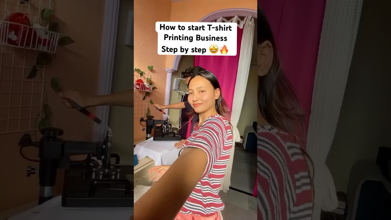 How to start T-shirt printing Business🤩🔥👚🎽 #16