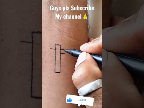 DIY How to make cross✝️ symbol tattoo by pen| #viral #trending #short #shorts