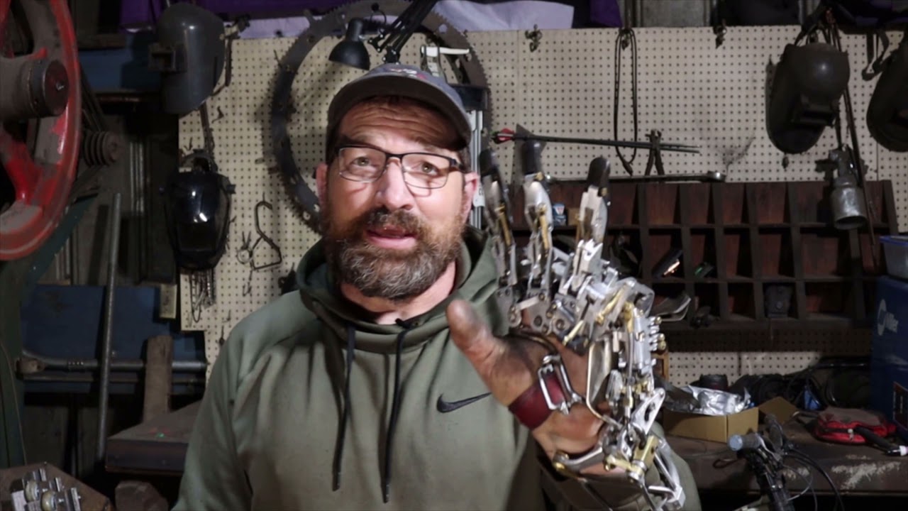 Steampunk Prosthetic Hand, Individual finger control!  Update 4