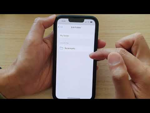 iPhone 13/iOS 15: How to Create a New Bookmark Folder In Safari