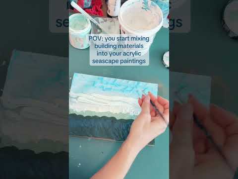 Artist advice: experiment with textures οΏΌπ¨π #impasto #acrylicpainting #artist