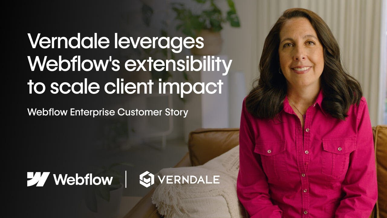 How did Verndale use Webflow to scale client impact?
