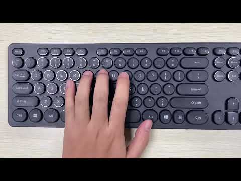 KW-103R Retro Keys 2.4G Wireless Keyboard Customized Optical Keyboard #esuntec #keyboard