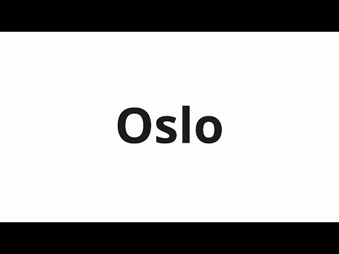 How to pronounce Oslo