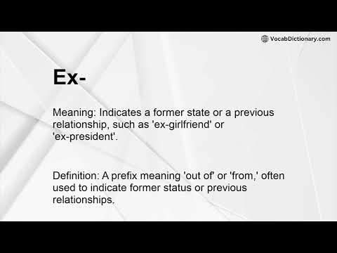 Ex Meaning