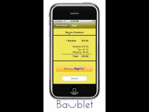 Baublet iPhone App Demonstration.m4v